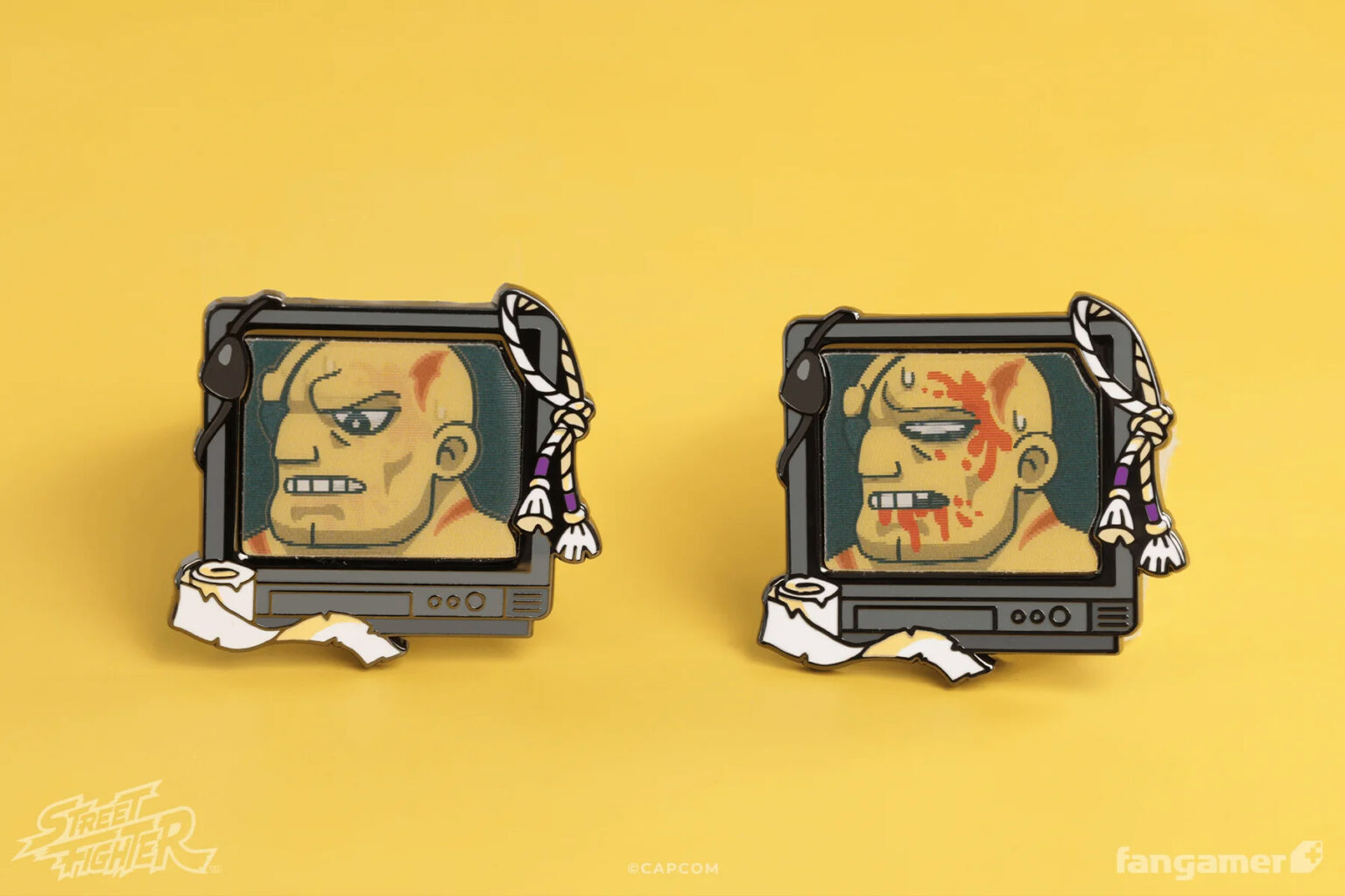 Street Fighter – SF Buddies lenticular pins – SPACE COYOTE